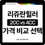 리쥬란힐러 2CC, 4CC 가격 비교 | 선택 방법